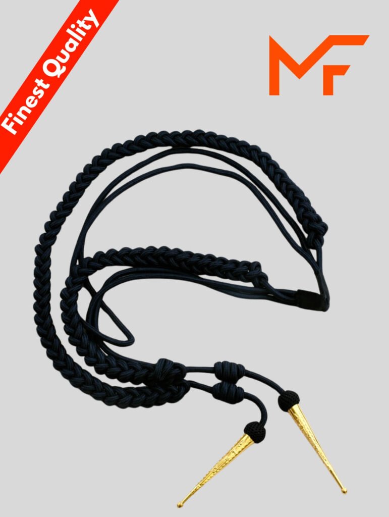 Aiguillette Black Silky with Golden Tag|Shop Now | Mag Force